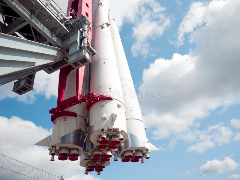 Detail of Space Rocket Engine. Part of the Rocket, Close-up Stock Image ...