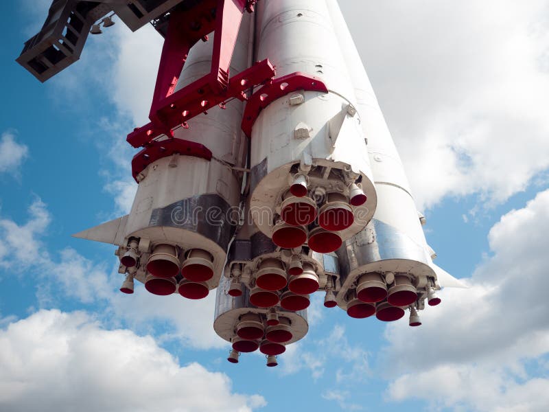 Detail of Space Rocket Engine. Part of the Rocket, Close-up Stock Photo ...