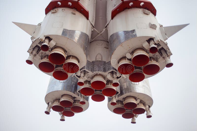 Detail of Space Rocket Engine. Part of the Rocket, Close-up, Science ...