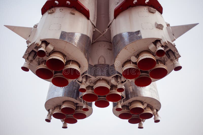 Detail of Space Rocket Engine. Part of the Rocket, Close-up, Science ...