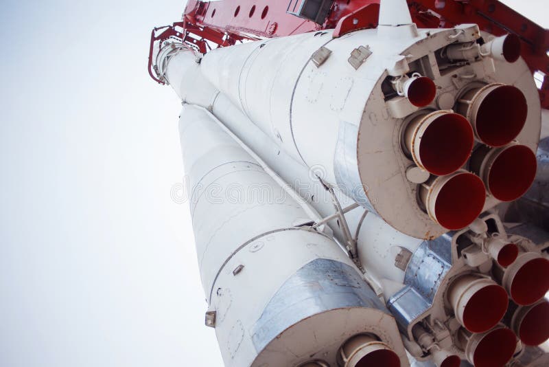 Detail of Space Rocket Engine. Part of the Rocket, Close-up, Science ...