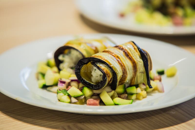 Detail on Special Designe for Food on Plate Stock Image - Image of ...