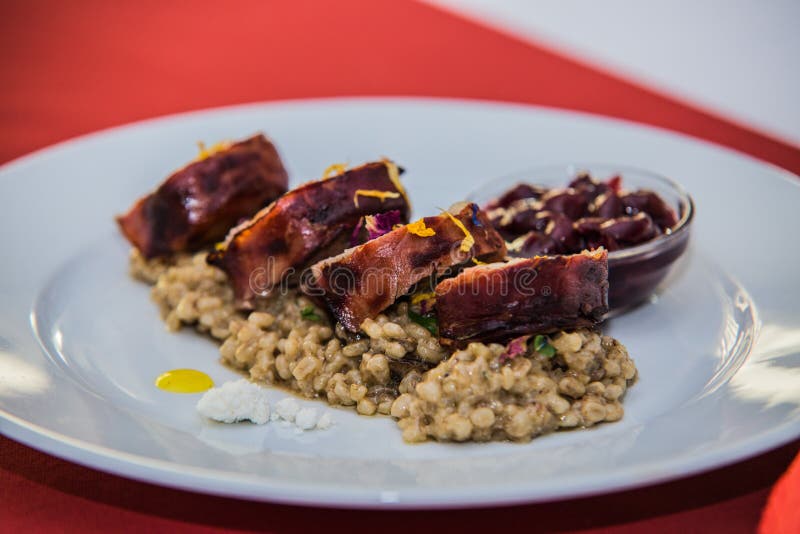 Detail on Special Designe for Food on Plate Stock Photo - Image of ...