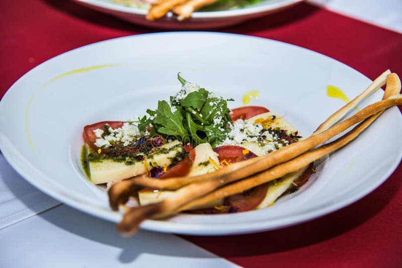 Detail on Special Designe for Food on Plate Stock Photo - Image of fine ...