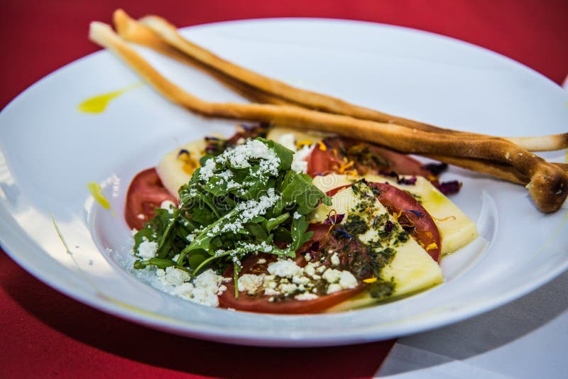 Detail on Special Designe for Food on Plate Stock Image - Image of meal ...