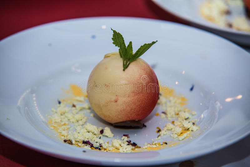 Detail on Special Designe for Food on Plate Stock Image - Image of ...