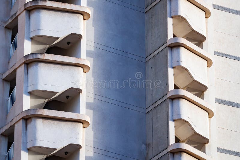 Detail of the Stairs of a Skyscraper in Benidorm Stock Image - Image of ...