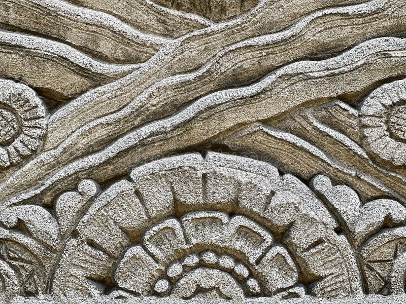 Abstract Stone Carving Background Stock Photo - Image of architectural ...