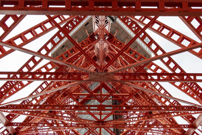 Detail Structure of Tokyo Tower in Tokyo Stock Photo - Image of tourism ...