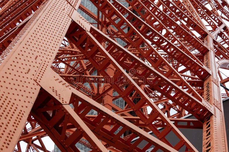 Detail Structure of Tokyo Tower in Tokyo Editorial Photo - Image of ...