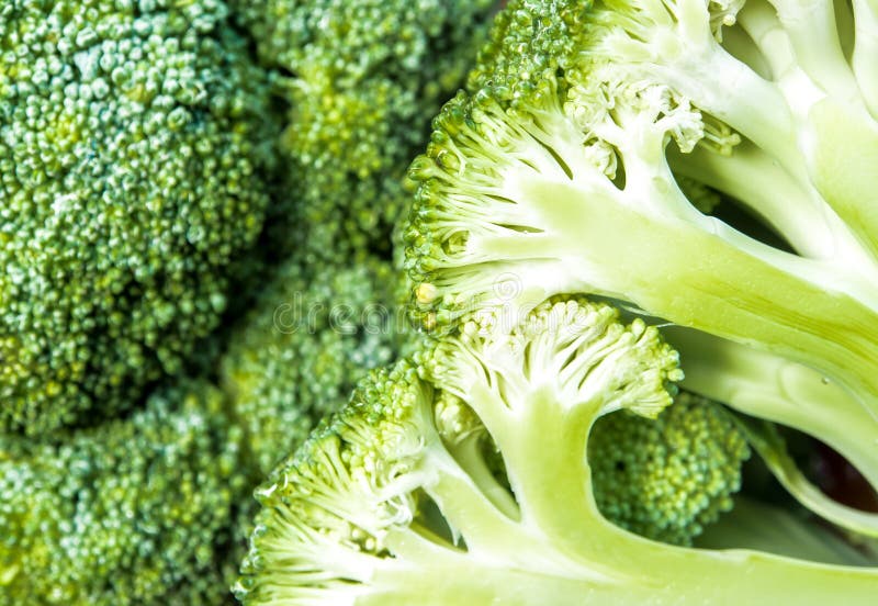 Detail of the Succulent Fresh Inside the Broccoli Stock Photo - Image ...