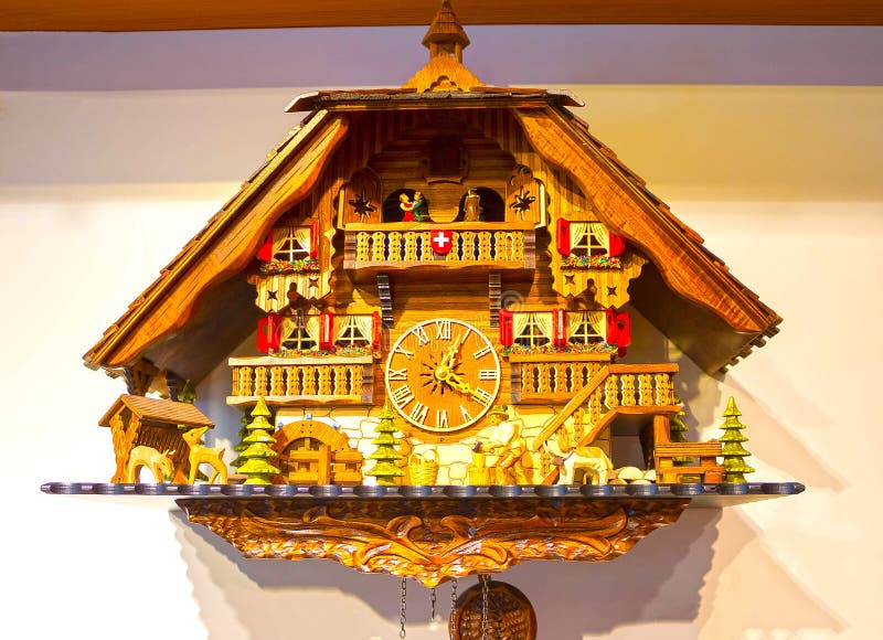 Swiss Wooden House In Alps Mountain Landscape Stock Photo - Image of ...