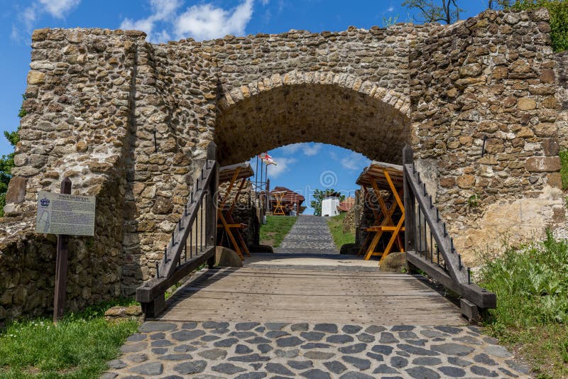 Detail from the Szigliget Castle in Hungary Editorial Image - Image of ...