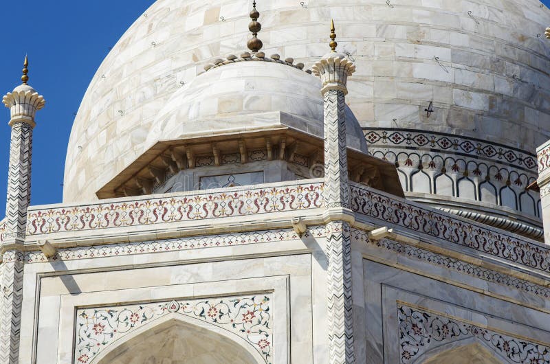 The Side Building in the Taj Mahal, India Stock Photo - Image of inlaid ...