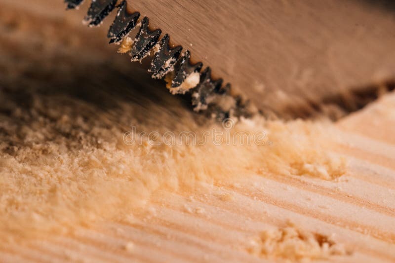 Detail of the Teeth of a Japanese Saw Sawing Stock Image - Image of ...