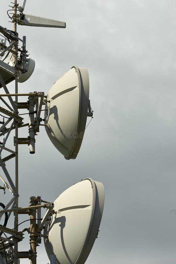 Detail of Telecomunication Tower Stock Image - Image of conversation ...