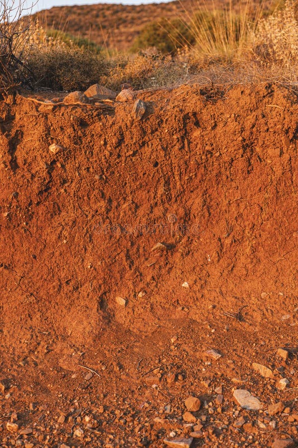 Detail of Terra Rosa Soil with Visible Layers Stock Image - Image of ...