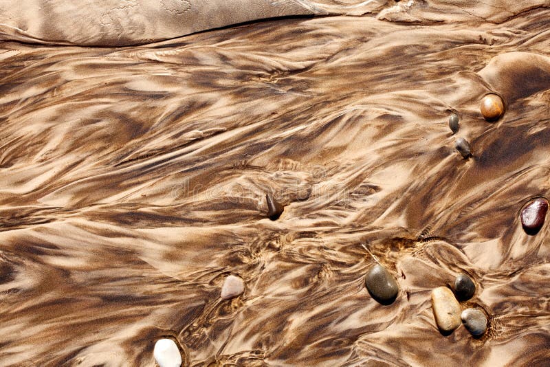 Detail of Textural Patterns in Sand Stock Image - Image of texture ...