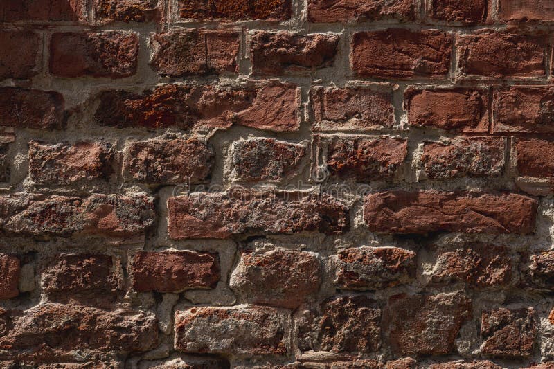 Detail of a Texture of an Old Brick Wall Stock Photo - Image of ...