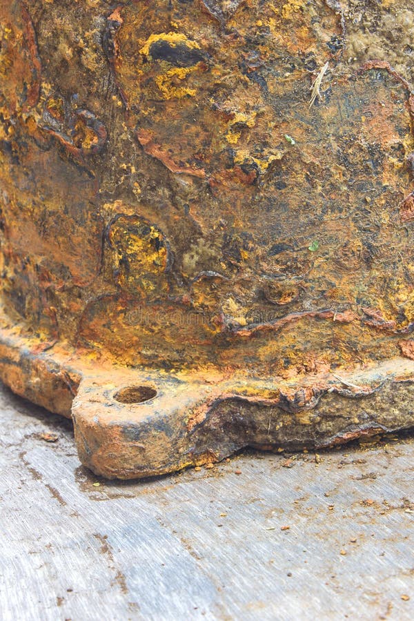 Detail and Texture of the Rusty Steel Water Supply Pipe Stock Image ...