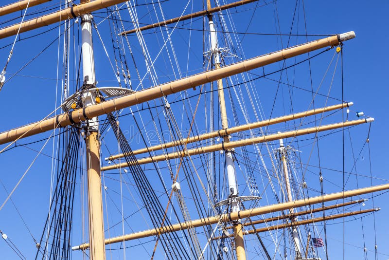 Three-master on the Elbe stock photo. Image of focus - 29109490