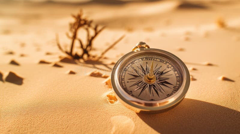 Detail To a Compass in the Desert, an Instrument Containing a ...