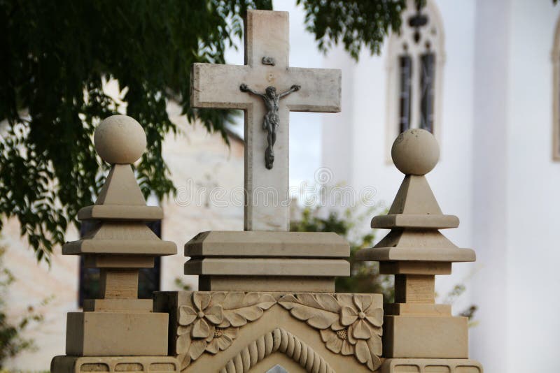 Detail of tomb in cemetary stock photo. Image of dead - 152181804