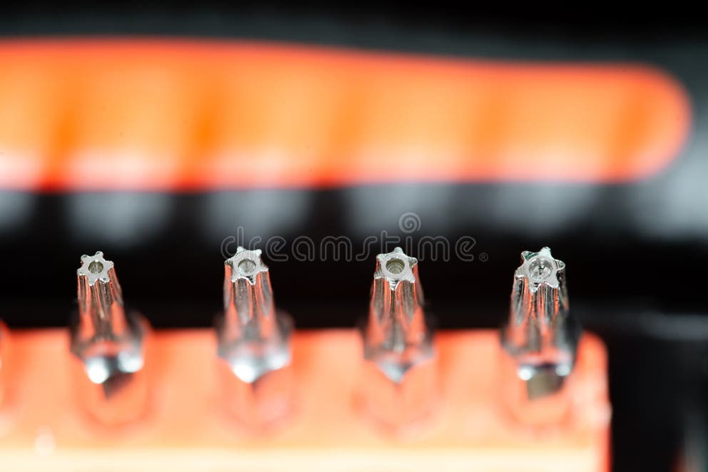 Detail of Torx Security Precision Screwdriver Bits Stock Image - Image ...