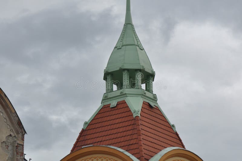 Tower from old building stock photo. Image of brick - 106050446