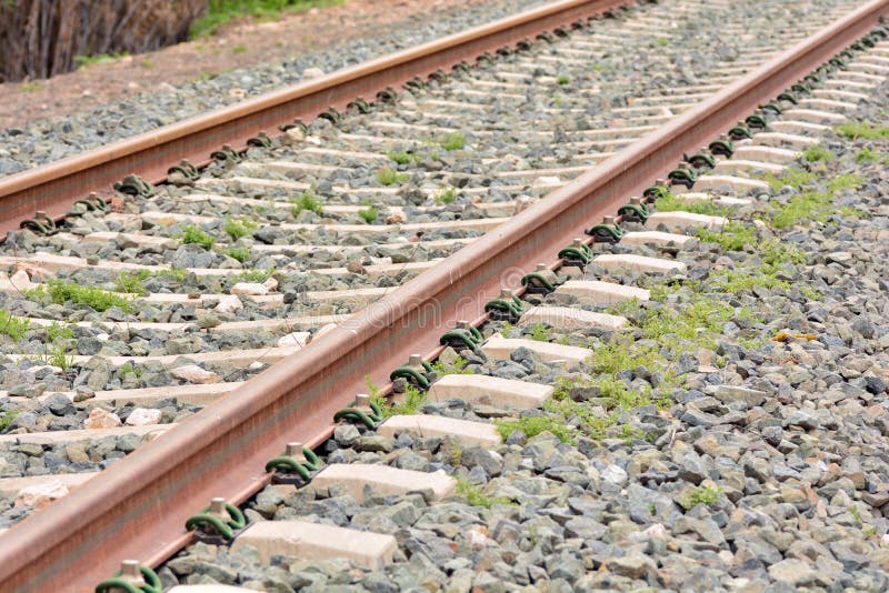 Detail of the Track of a Conventional Train Stock Photo - Image of ...