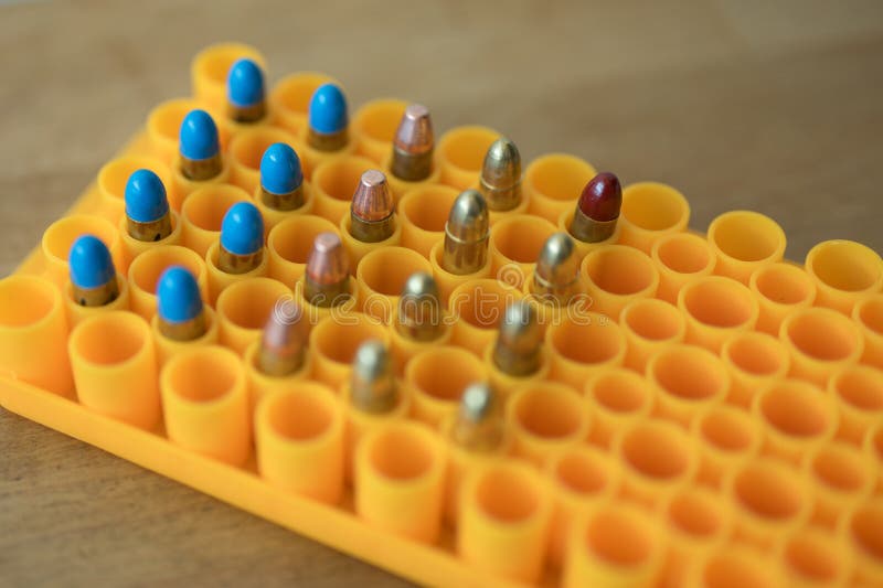Detail of a Tray for Placing the Cases during the Ammunition Reloading ...