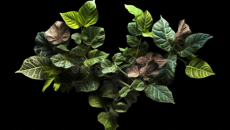 Detail of a Tree Branch Full of Leaves. AI Generated Stock Image ...