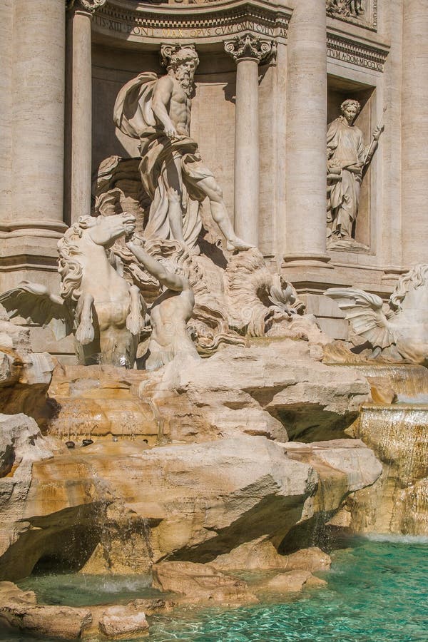 Detail of Trevi Fountain in the Center of Rome Stock Image - Image of ... Detail of Trevi Fountain in the Center of Rome Stock Image - Image of ...