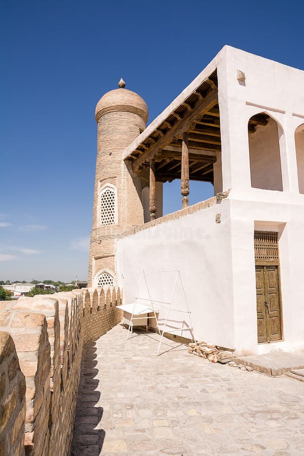 Detail of a Turret Inside the Citadel Ark of Bukhara Stock Image ...