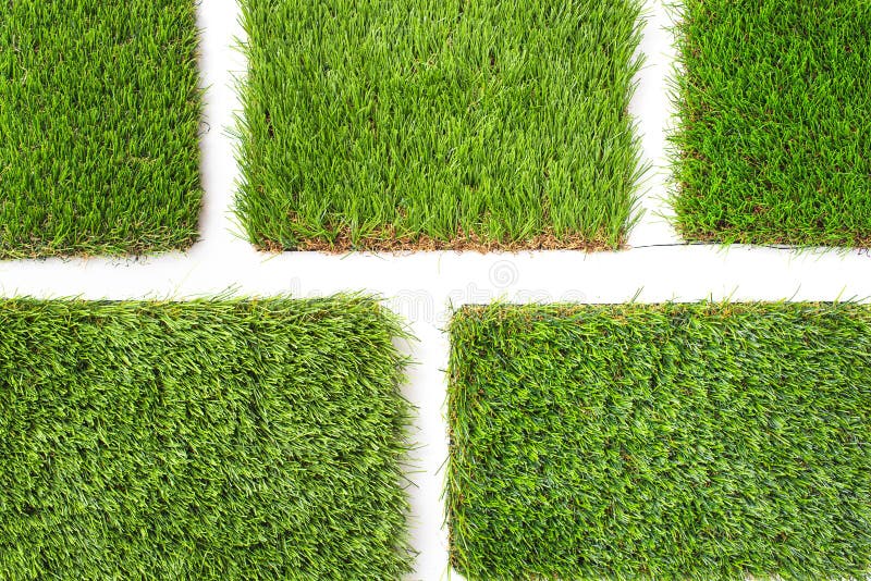 Detail of Types of Artificial Grass in a Sample Book Stock Image ...