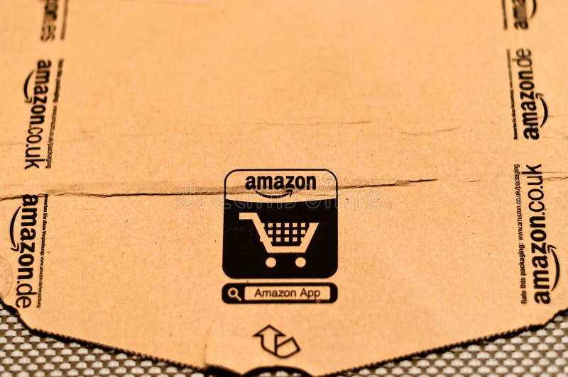 Detail of Typical Amazon Package Editorial Photography - Image of ...