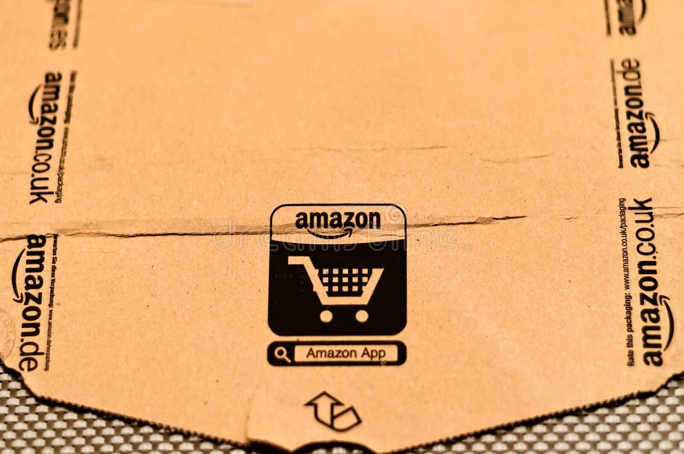 Detail of Typical Amazon Package Editorial Stock Photo - Image of ...