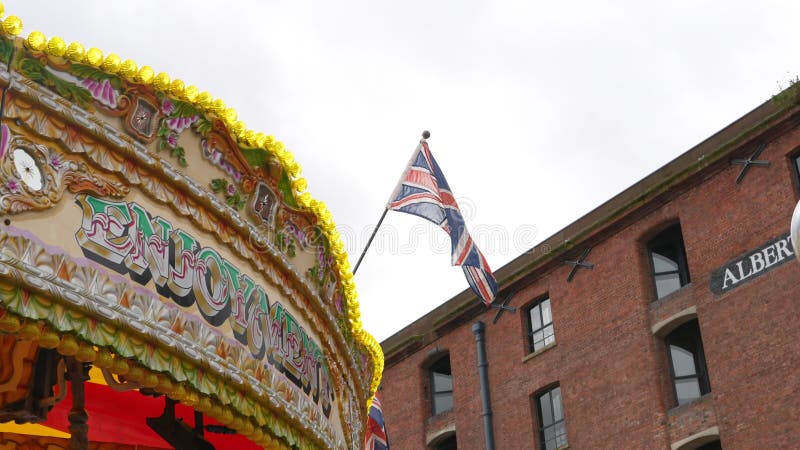 Detail of the Upper Part of a Carousel, on Which the British Flag is ...