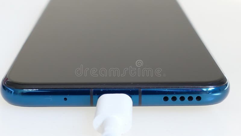 Detail of Usb Type C Cable Ready To Connect To a Mobile Phone Stock ...
