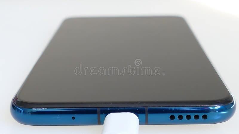Detail of Usb Type C Cable Ready To Connect To a Mobile Phone Stock ...