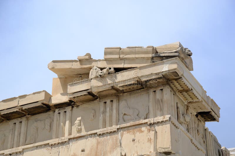 Detail van partenon stock foto. Image of atheens, heiligdom - 33345350