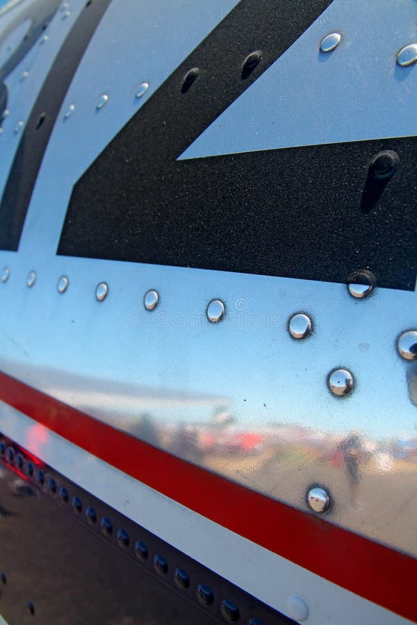 Detail View of Aircraft Rivets Stock Image - Image of travel, grey ...