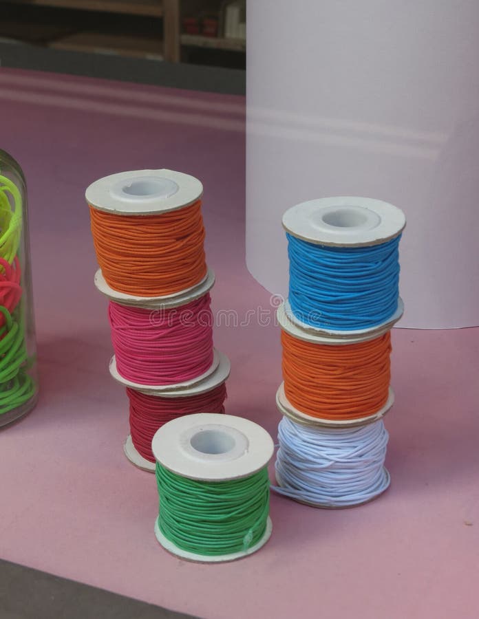 Colour sewing wire thread stock photo. Image of threads - 132959474