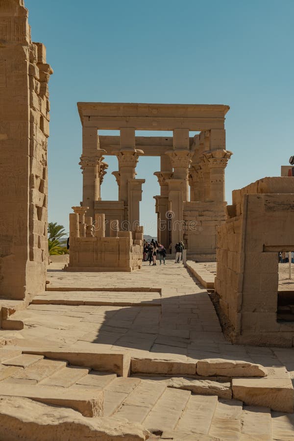Detail View of the.Temple of Philae Stock Image - Image of empire ...