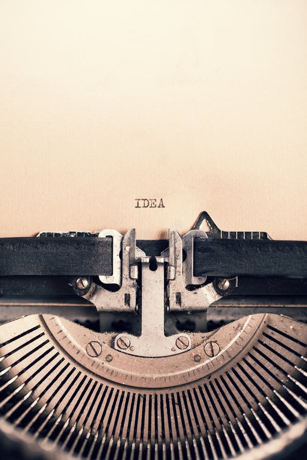 Detail of Vintage Typewriter with Message Stock Image - Image of ...