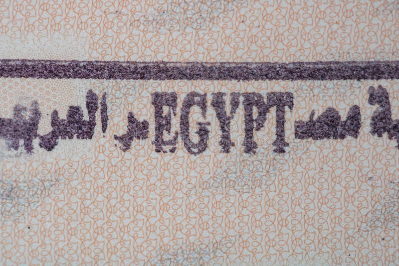 Detail of Visas on Passport. Travelling Visas on Passport Stock Photo ...