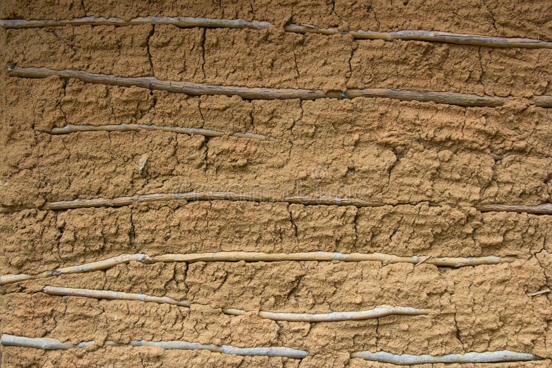 Detail of Wall Texture of Typical Mud House Stock Photo - Image of ...