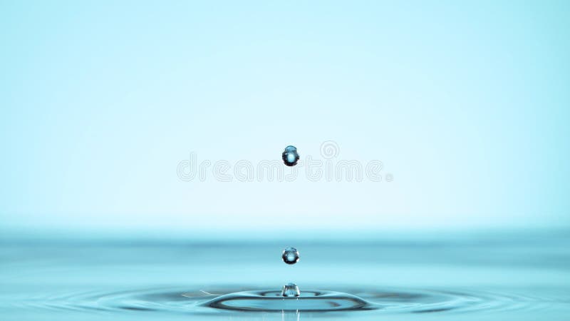 Detail of Water Drop on Water Surface Stock Photo - Image of abstract ...