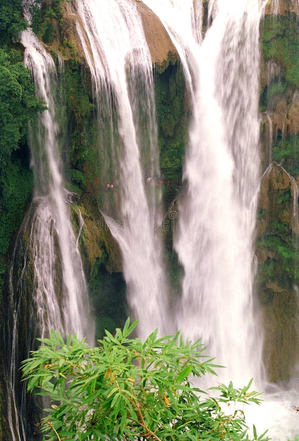 Huangguoshu Waterfall Side View Stock Photo - Image of greenery, peace ...