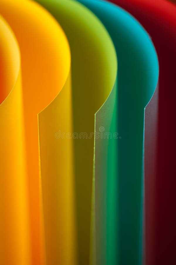 Abstract Detail of Waved Colored Paper Structure Stock Photo - Image of ...